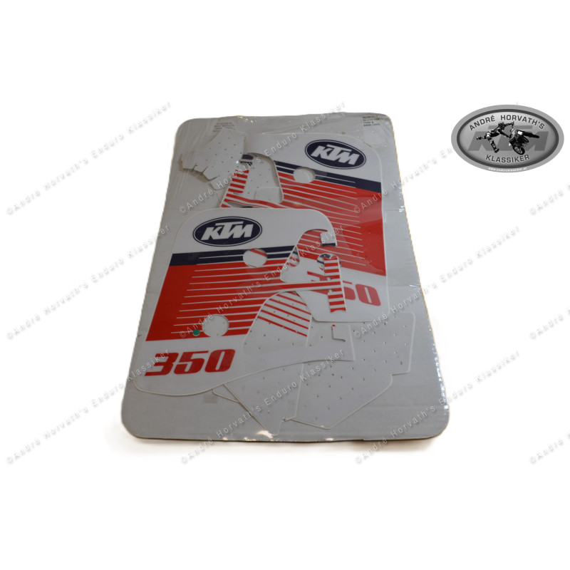 KTM 350 Spoiler and Gas Tank Decal Kit Model 1989