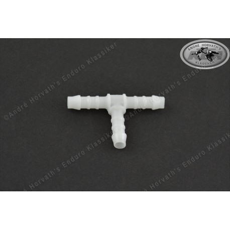 T-piece plastic 6mm for gas hoses, for models with two fuel taps